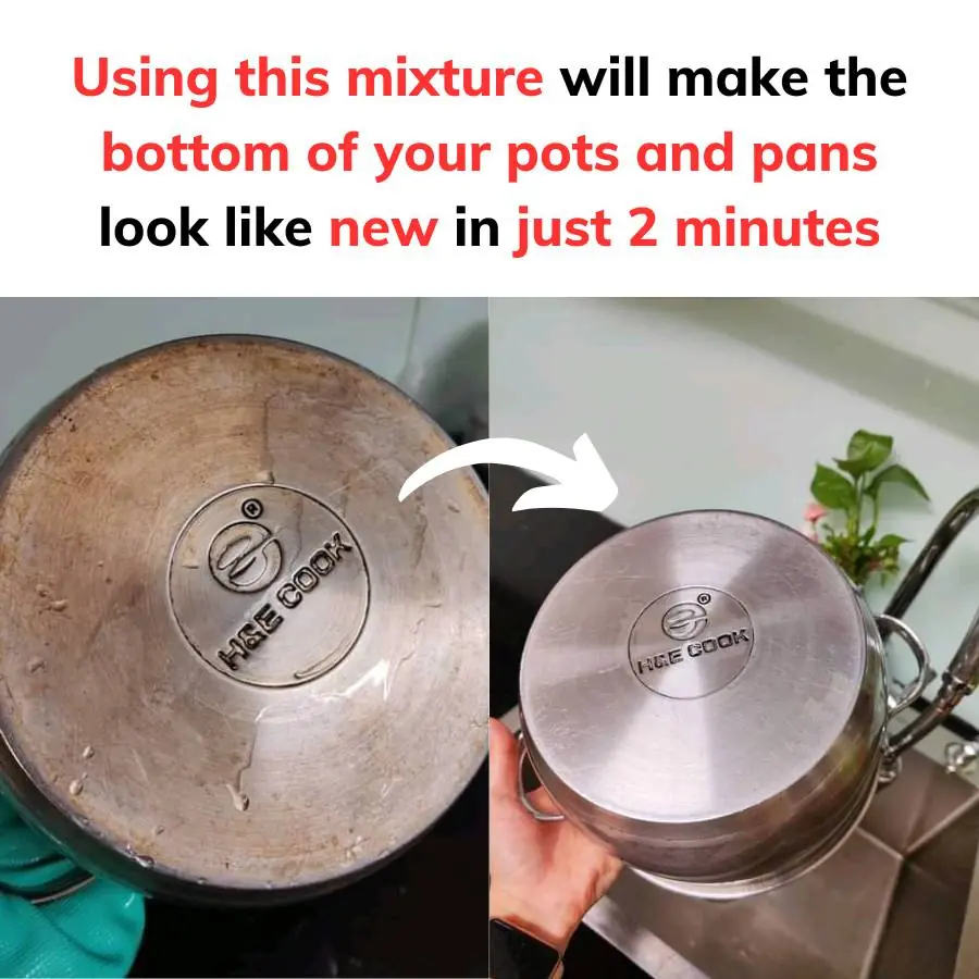 Using this mixture will make the bottom of your pots and pans look like ...