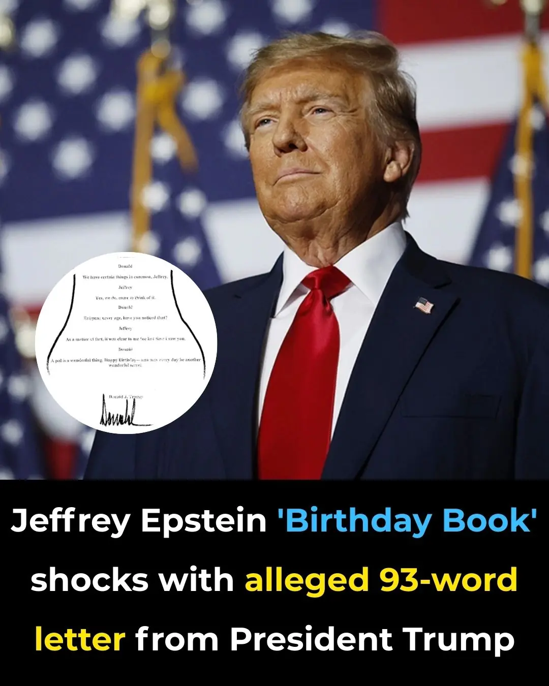 Jeffrey Epstein 'Birthday Book' shocks with alleged 93-word letter from ...