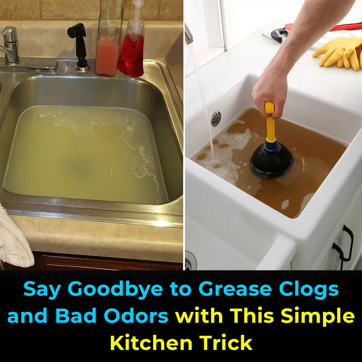 Pour this into the kitchen sink, and the grease clogging the pipes will ...