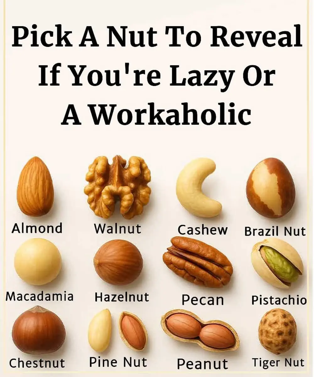 Pick a nut and uncover if you’re lazy or a workaholic