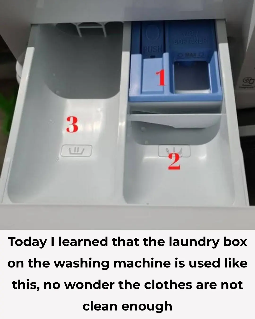 Today I Learned How to Properly Use the Detergent Drawer in a Washing ...