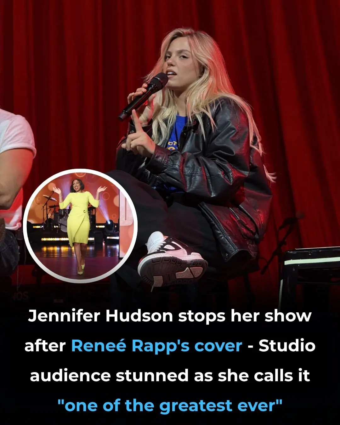 Jennifer Hudson Stops Her Show After Reneé Rapp’s Cover — Studio ...