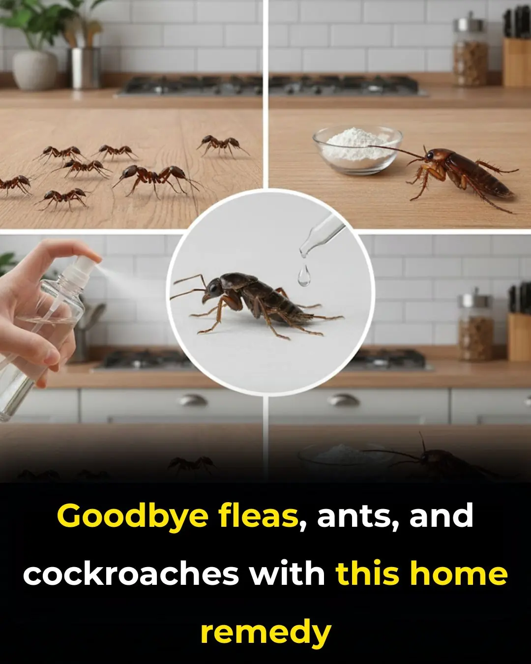 Goodbye fleas, ants, and cockroaches with this home remedy