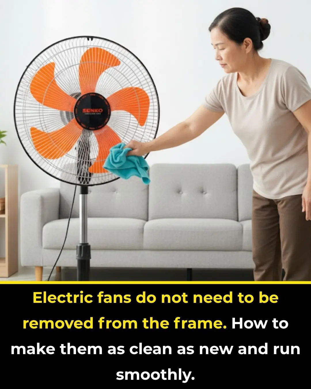 How to Clean Your Electric Fan Without Removing the Frame: Makes It ...