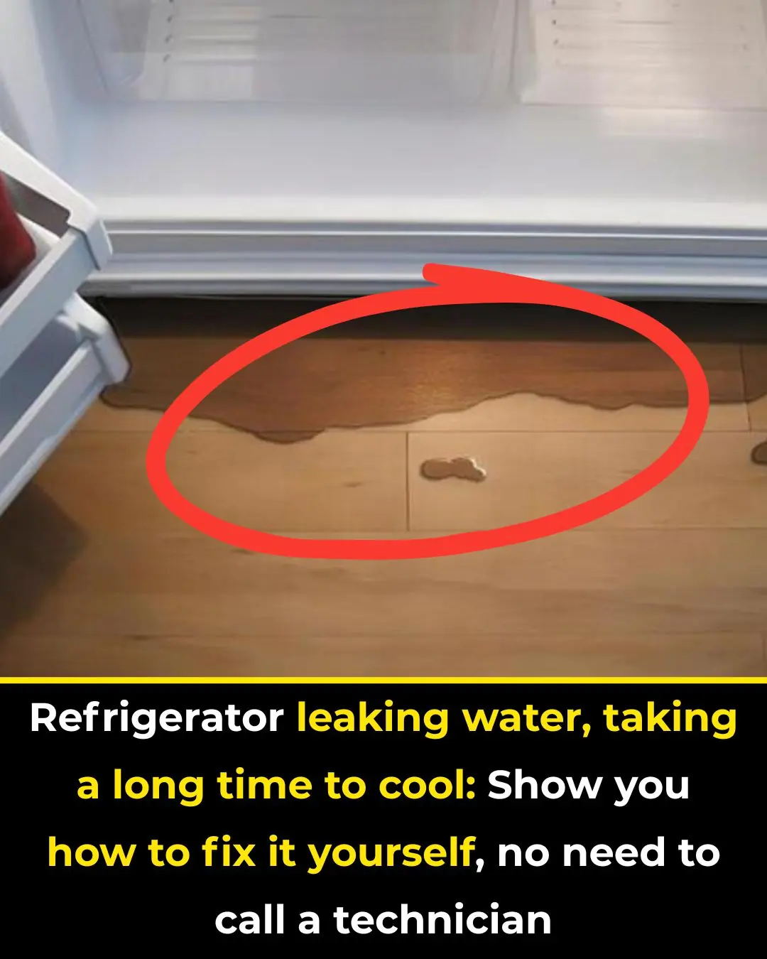 Refrigerator leaking water, taking a long time to cool: Show you how to fix it yourself, no need ...