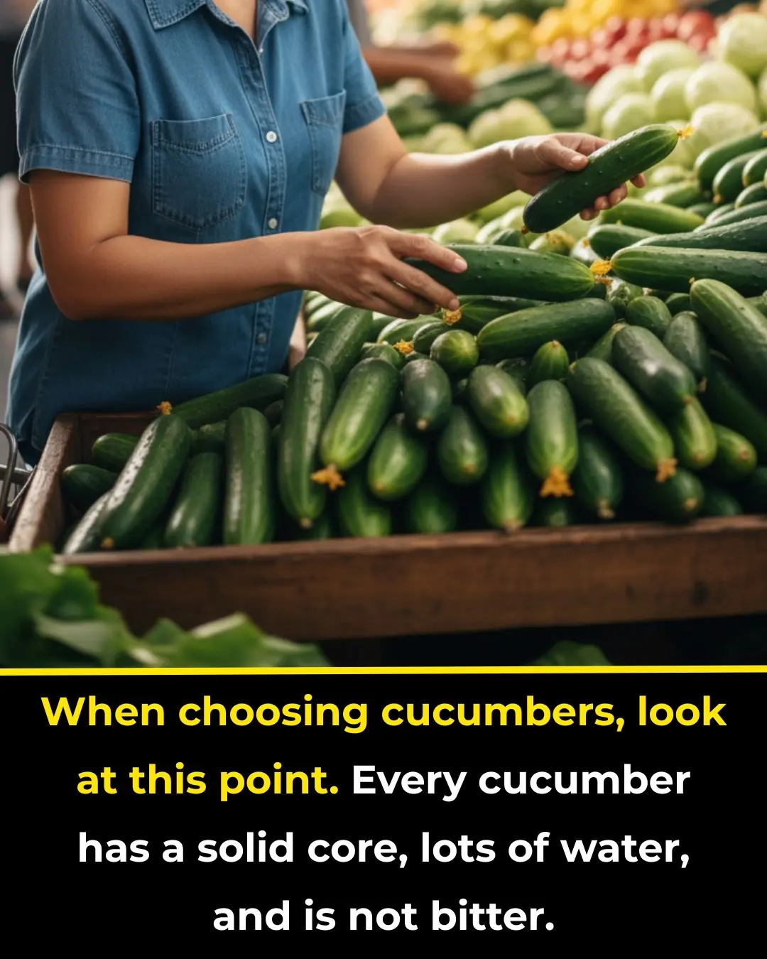 When choosing cucumbers, look at this point. Every cucumber has a solid ...