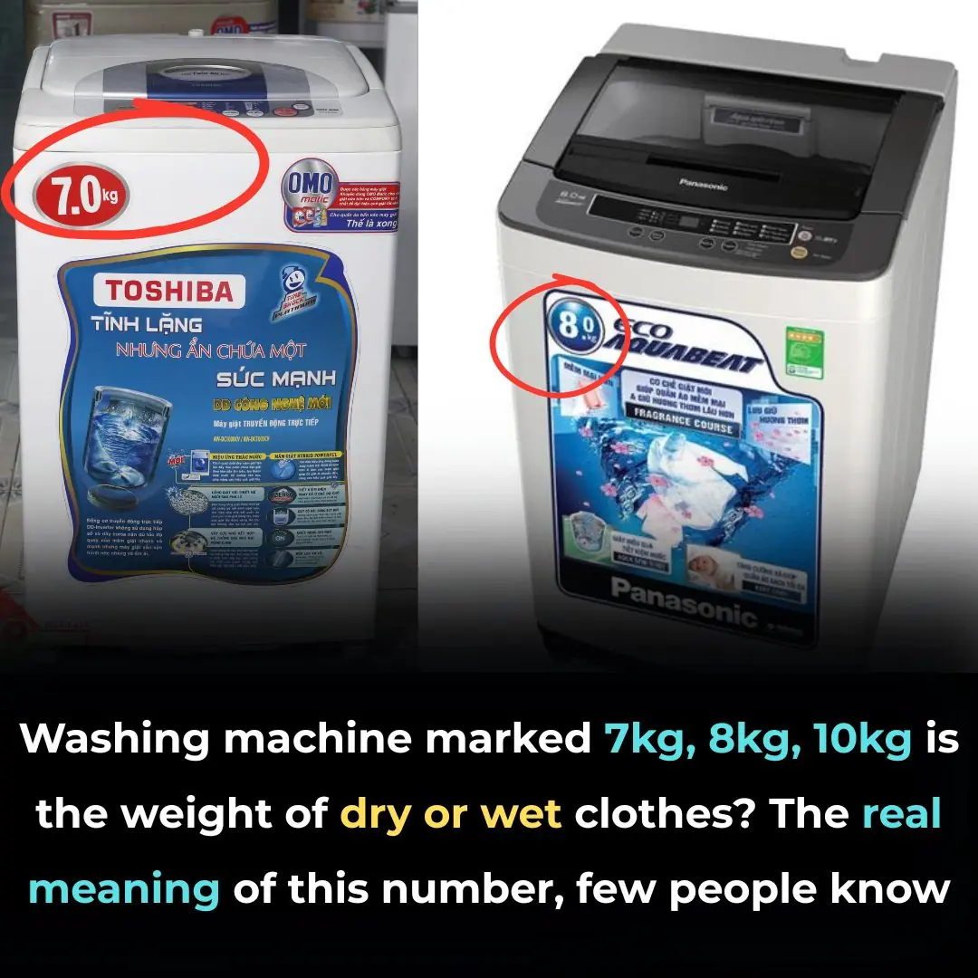 Washing machine marked 7kg, 8kg, 10kg is the weight of dry or wet ...
