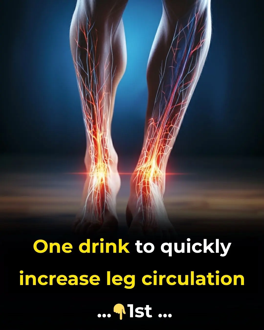 One drink to quickly increase leg circulation