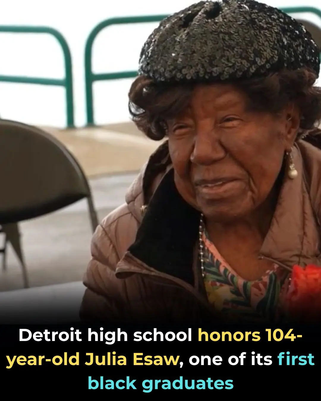 Detroit High School Honors 104-Year-Old Julia Esaw, One of Its First ...