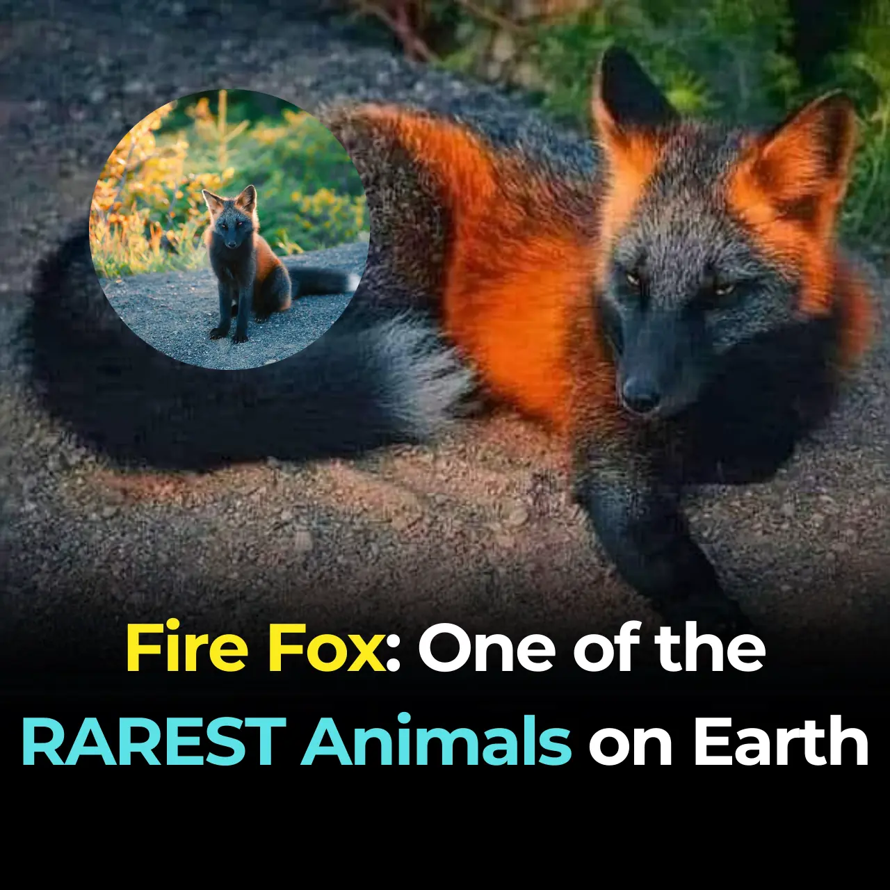 Photographer Captured The Beauty Of A Unique Orange And Black Fox